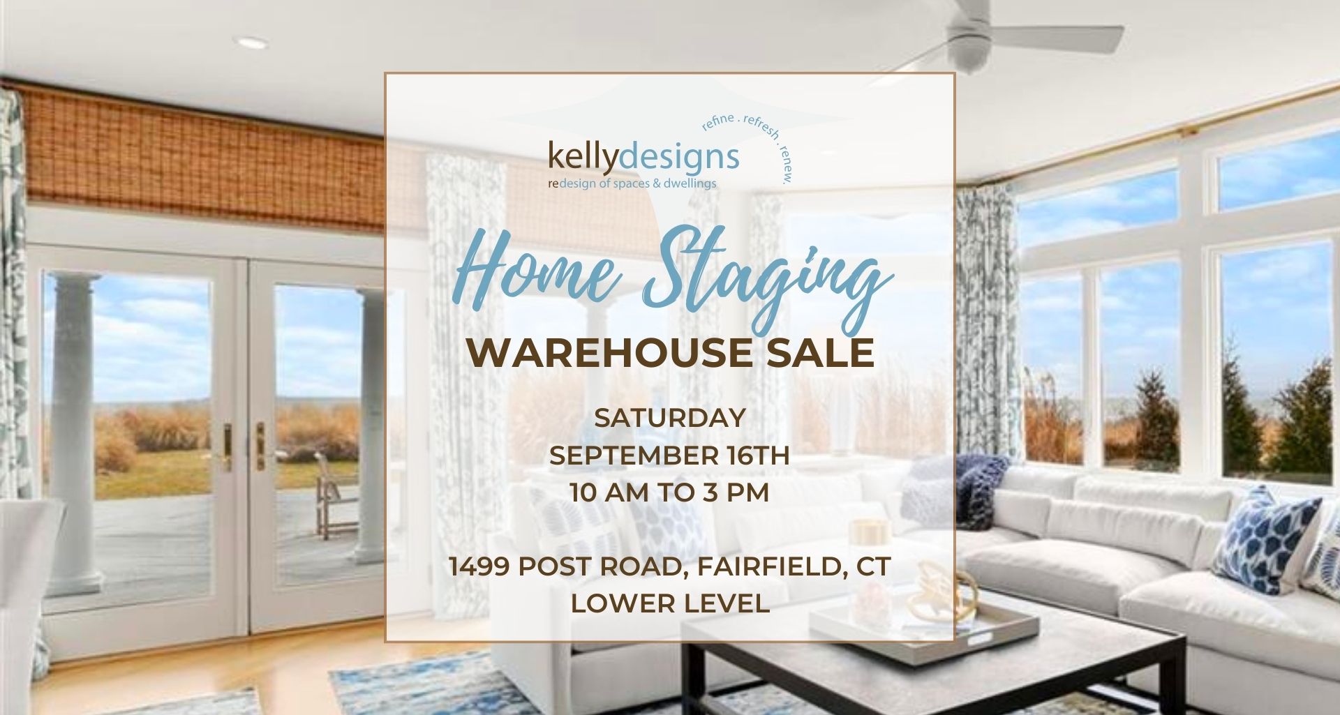 Join us for kellydesigns' Home Staging Inventory Warehouse Sale ...